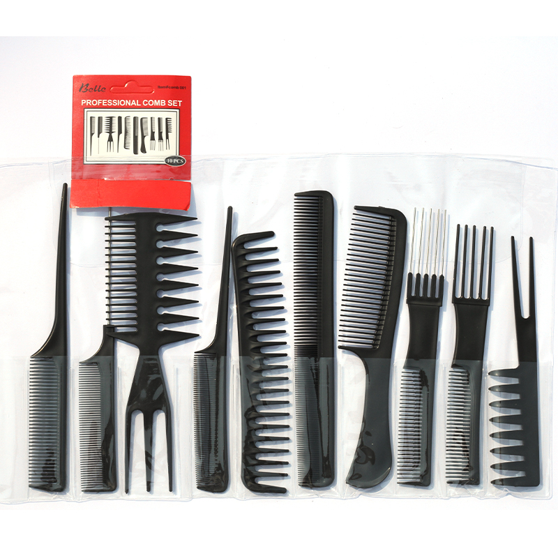 Comb Set Belle 10 Pcs Combo Professional Styling - Online Mart BD