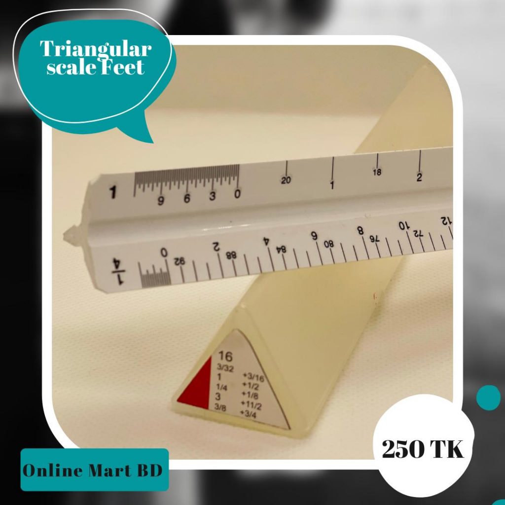 Triangular scale (feet & Inches) - Online Mart BD